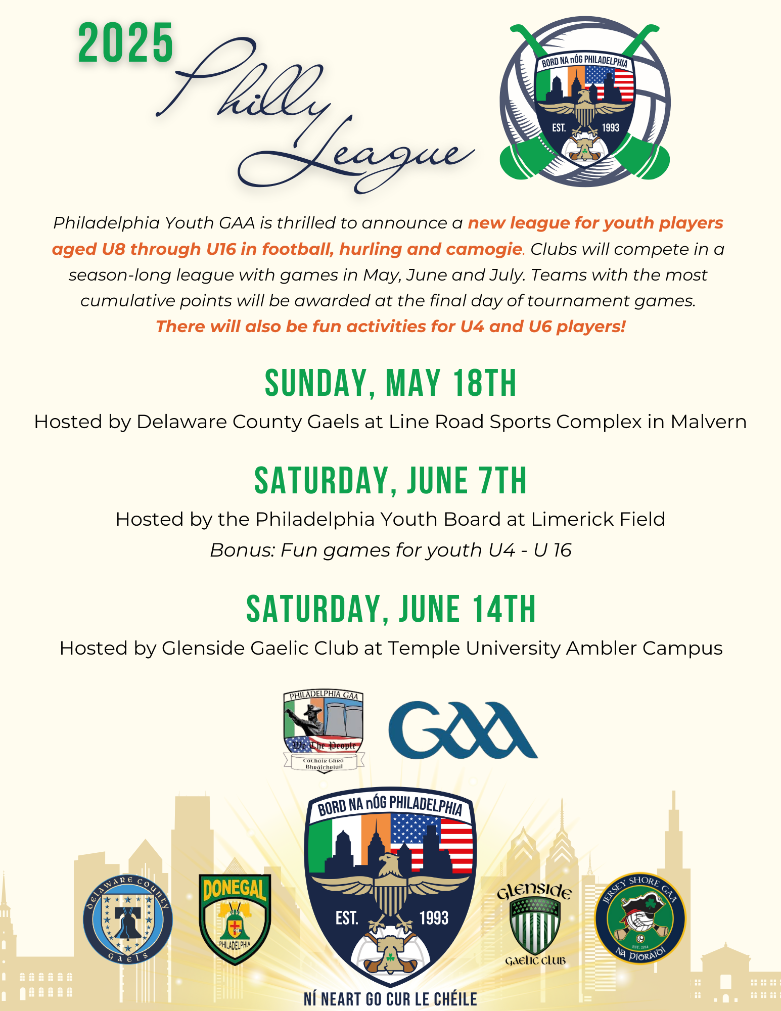 Philadelphia Youth GAA – Delco Gaels GAC | Cumann Lúthchleas Gael